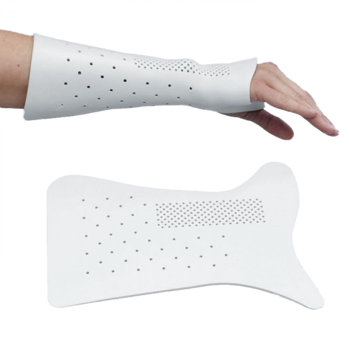 Rolyan Ulnar Gutter Wrist Splint, Perforated, SM, PK/3 ⋆ Beamed Trading